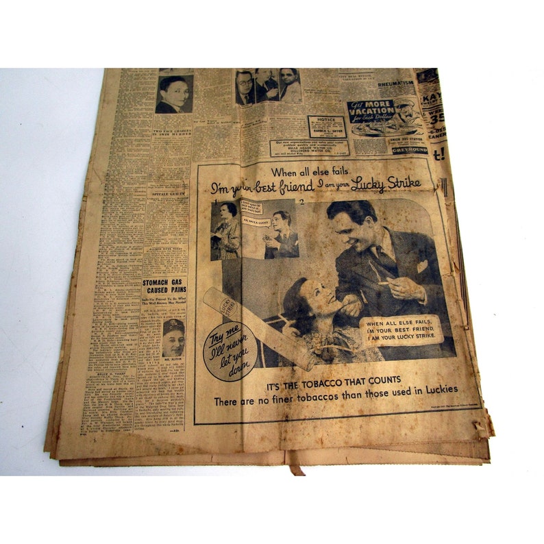 Antique Nashville Tennessean Newspaper March 29th 1933 - Etsy