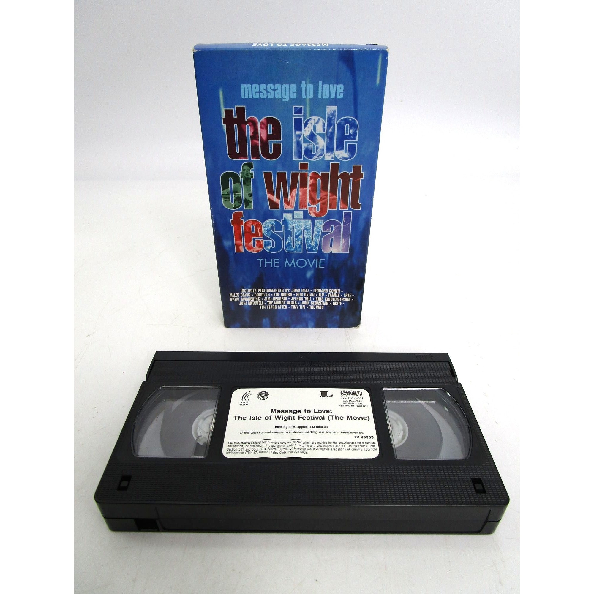 Vintage VHS Message to Love Isle of Wight Music Festival 1970s Jazz ...