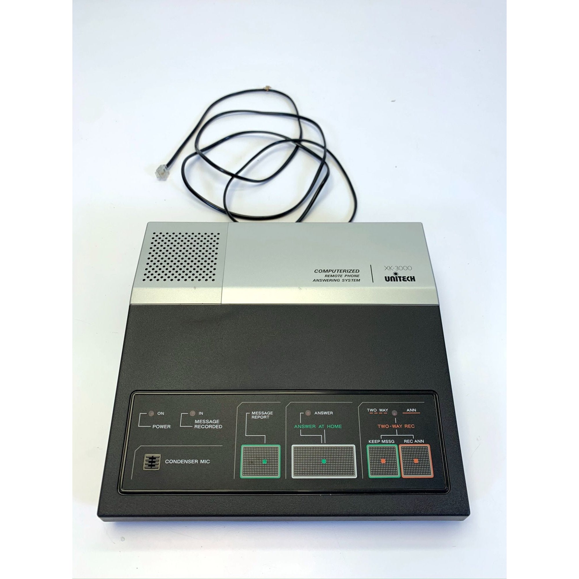 Vintage Computerized Telephone Answering Machine Unitech XK-3005 Made ...