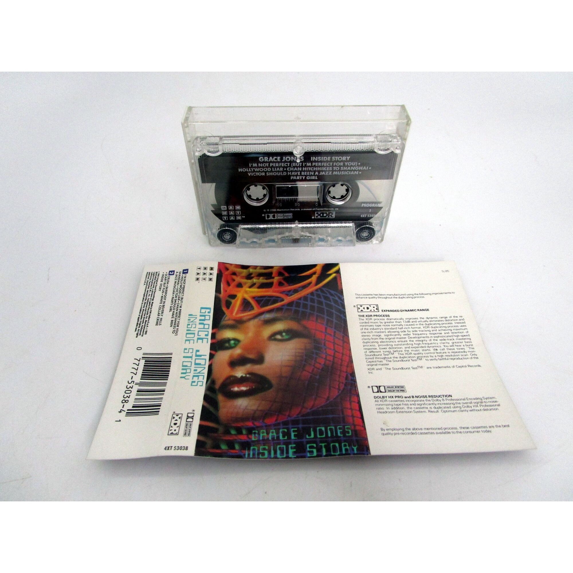 Vintage Grace Jones Inside Story Audio Cassette 1980s Electronic Synth ...