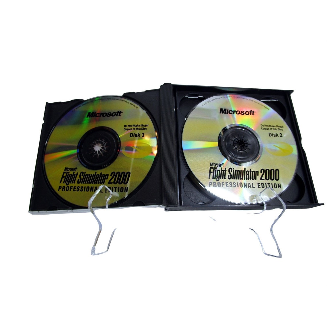 Vintage Microsoft Flight Simulator 3 Disc 2000 Professional Edition PC ...