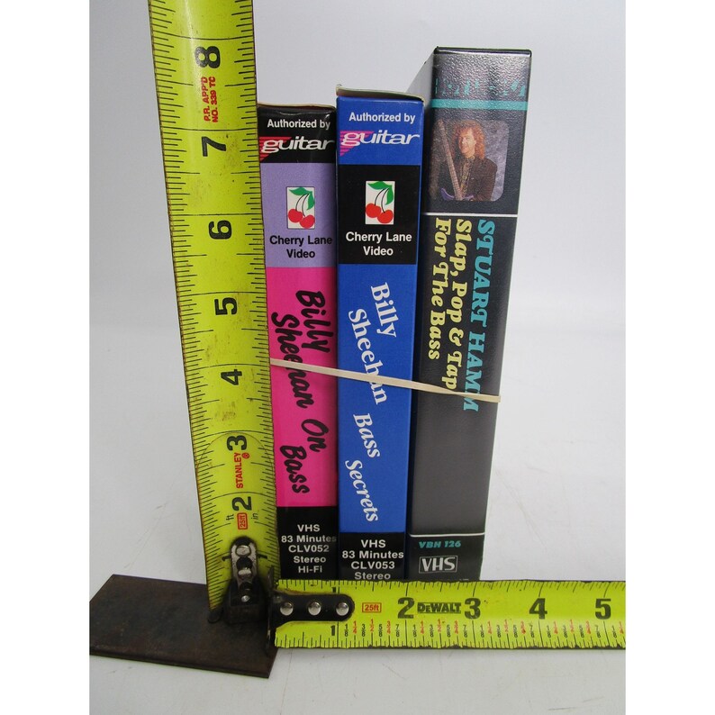 Vintage VHS Lot of 3 Instructional Bass Guitar Videos Billy Sheehan ...