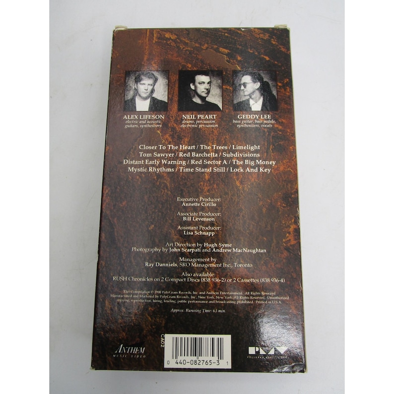 Vintage Rare VHS Cassette Tape Rush Chronicles the Video Collection ...