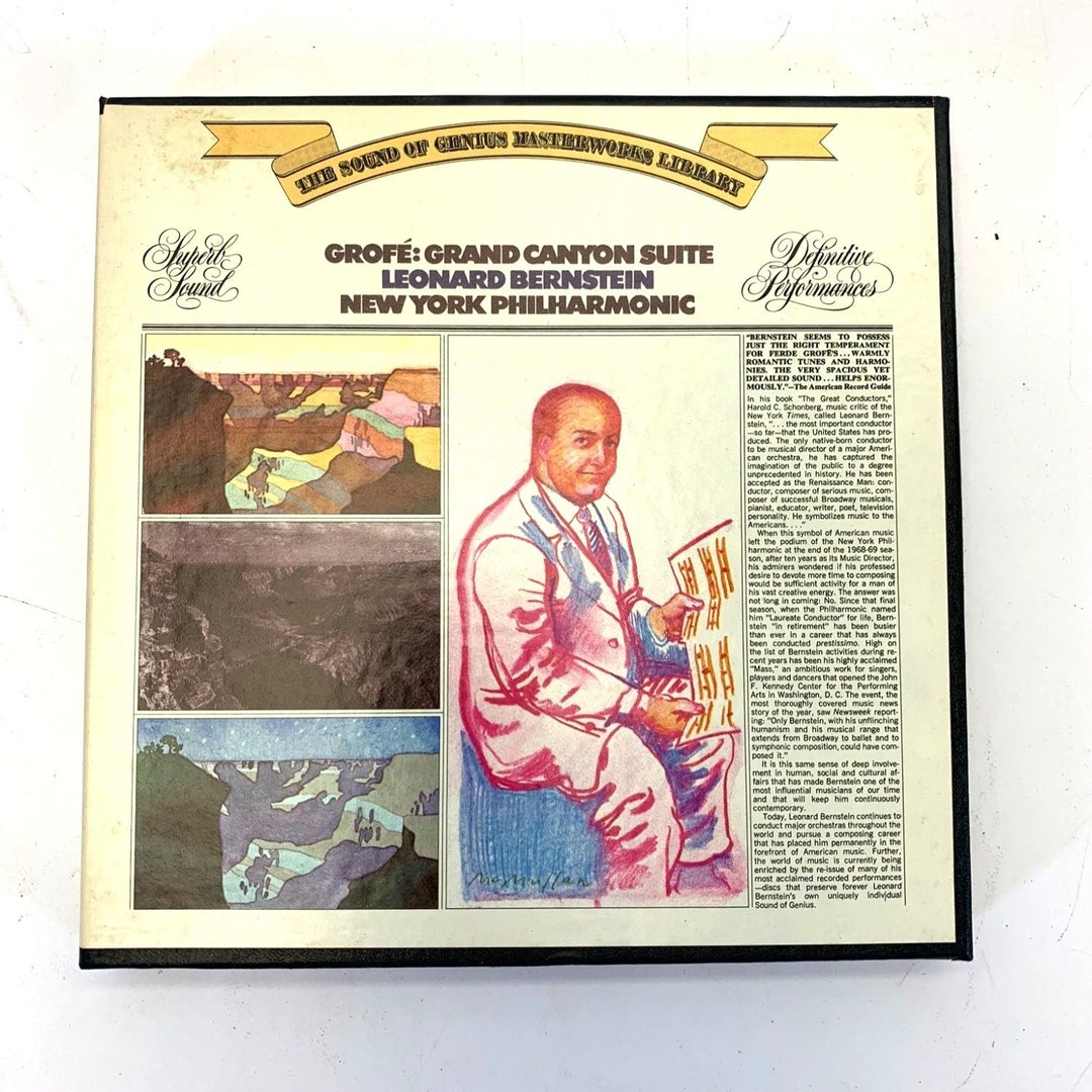 Rare Vintage Reel to Reel Tape Leonard Bernstein Grofé Grand Canyon ...