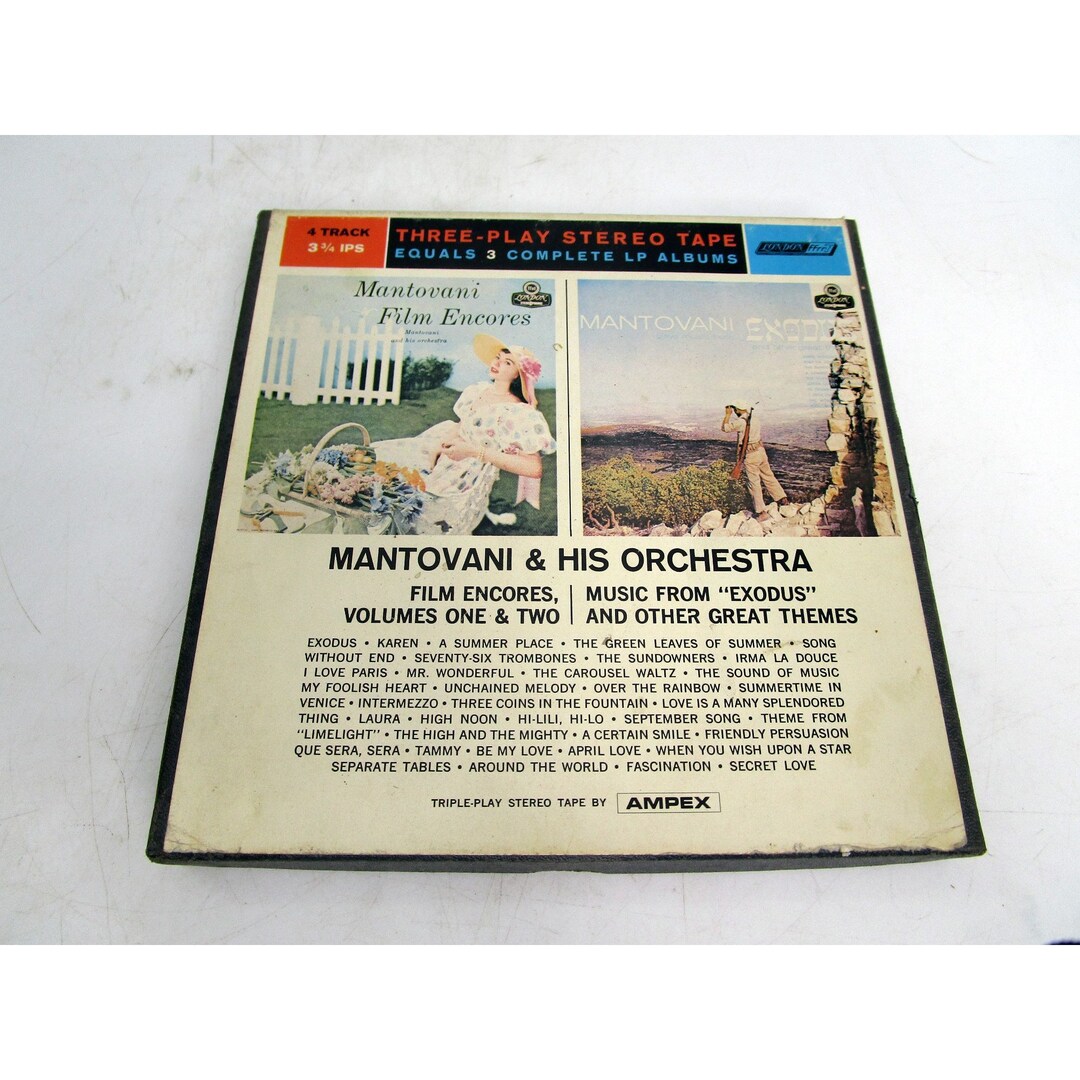 Vintage Triple Album Reel to Reel Mantovani Film Hits for Everyone ...
