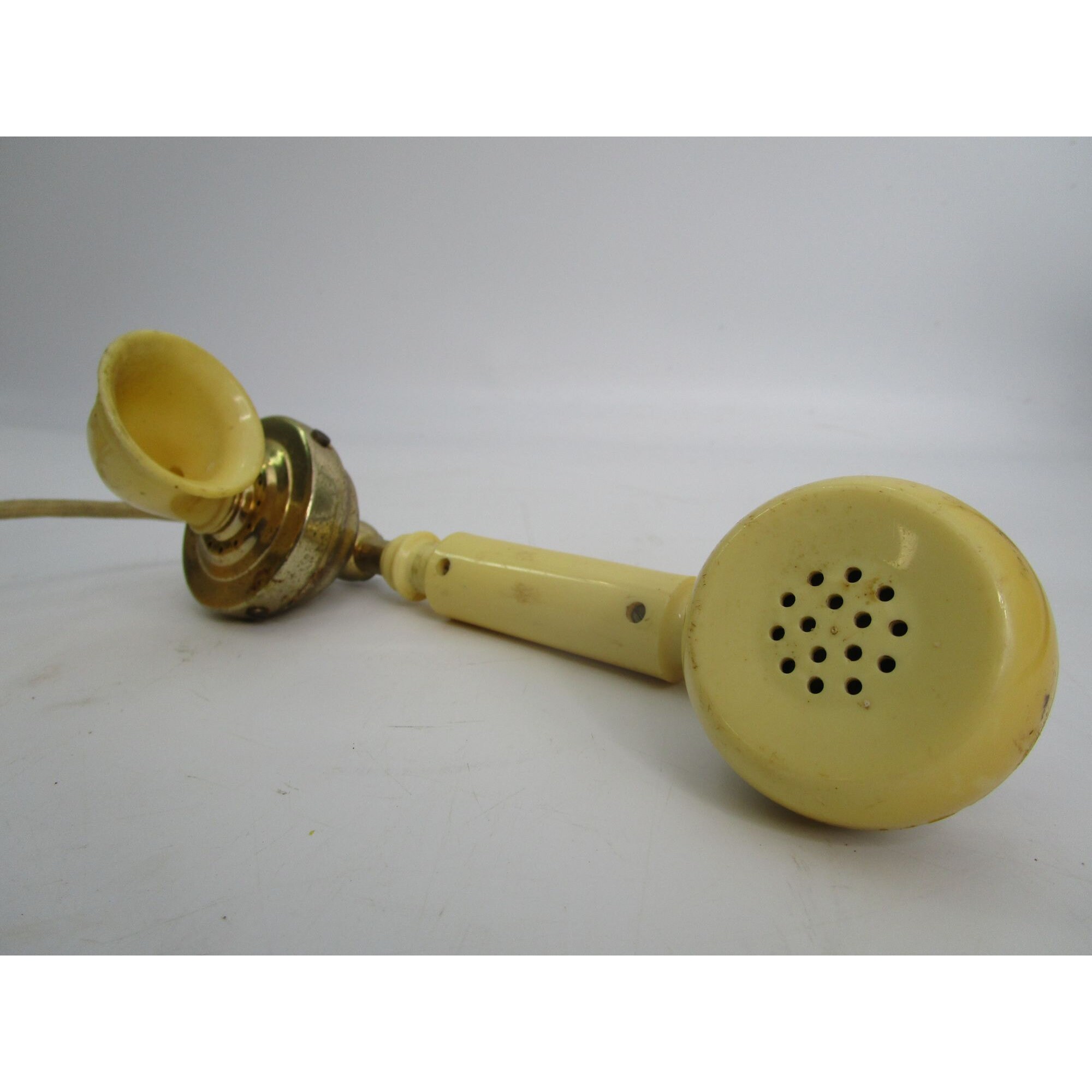 Vintage French Art Deco Brass Antique Style Telephone Tested Works ...