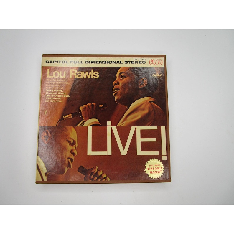 Rare Reel to Reel Tape Lou Rawls Live Jazz Funk Soul Capitol Records - Etsy