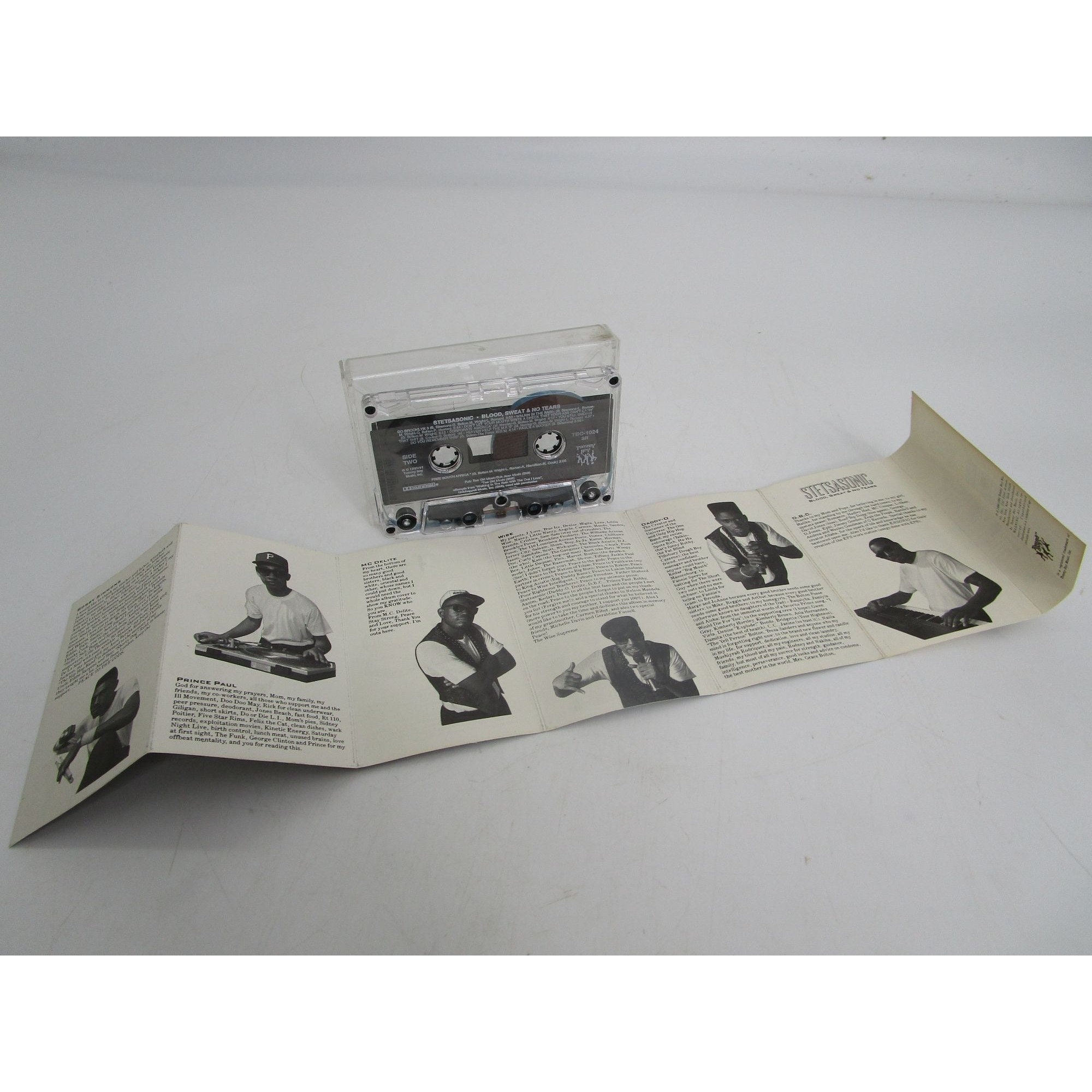 Vintage Stetsasonic Blood Sweat No Tears Audio Cassette 1990s Hip Hop ...