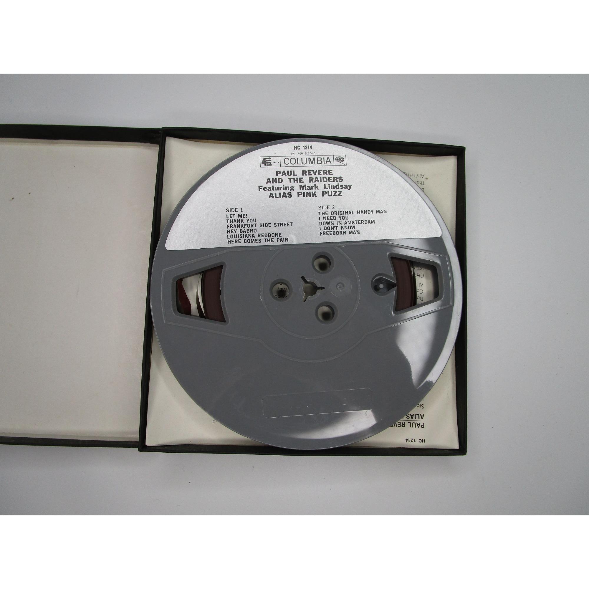 Rare Reel to Reel Tape Paul Revere and the Raiders Alias Pink Puzz Rock ...