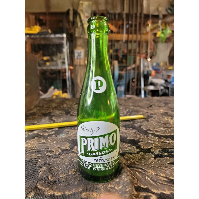 Rare Antique Primo Gassosa Green Soda Bottle From James Esposito ...