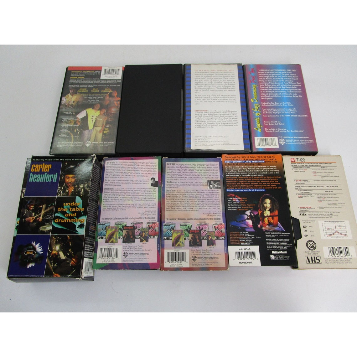10 Vintage VHS Drum Instructional Videos Jazz Signed Steve Gadd - Etsy