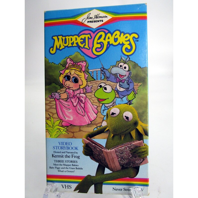 Vintage VHS Muppet Babies Video Storybook Volume 1 Narrated Kermit the ...