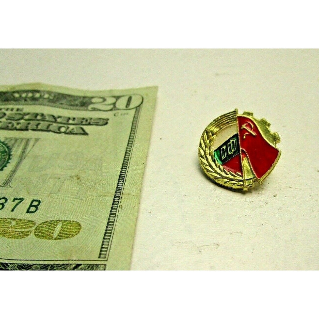 Vintage Soviet Union Belarus Byelorussian State Flag Pin Pinback Swag ...