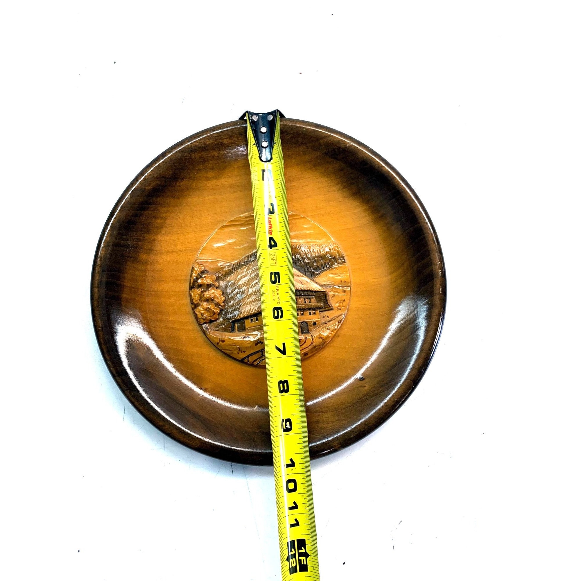 Vintage Hand Carved Schwarzwald Black Forrest Plate Wood Platter ...