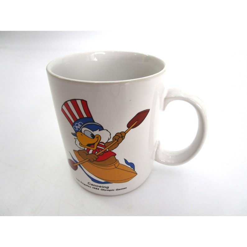 Vintage Papel Sam the Olympic Eagle Canoeing Los Angeles 1984 Olympic ...