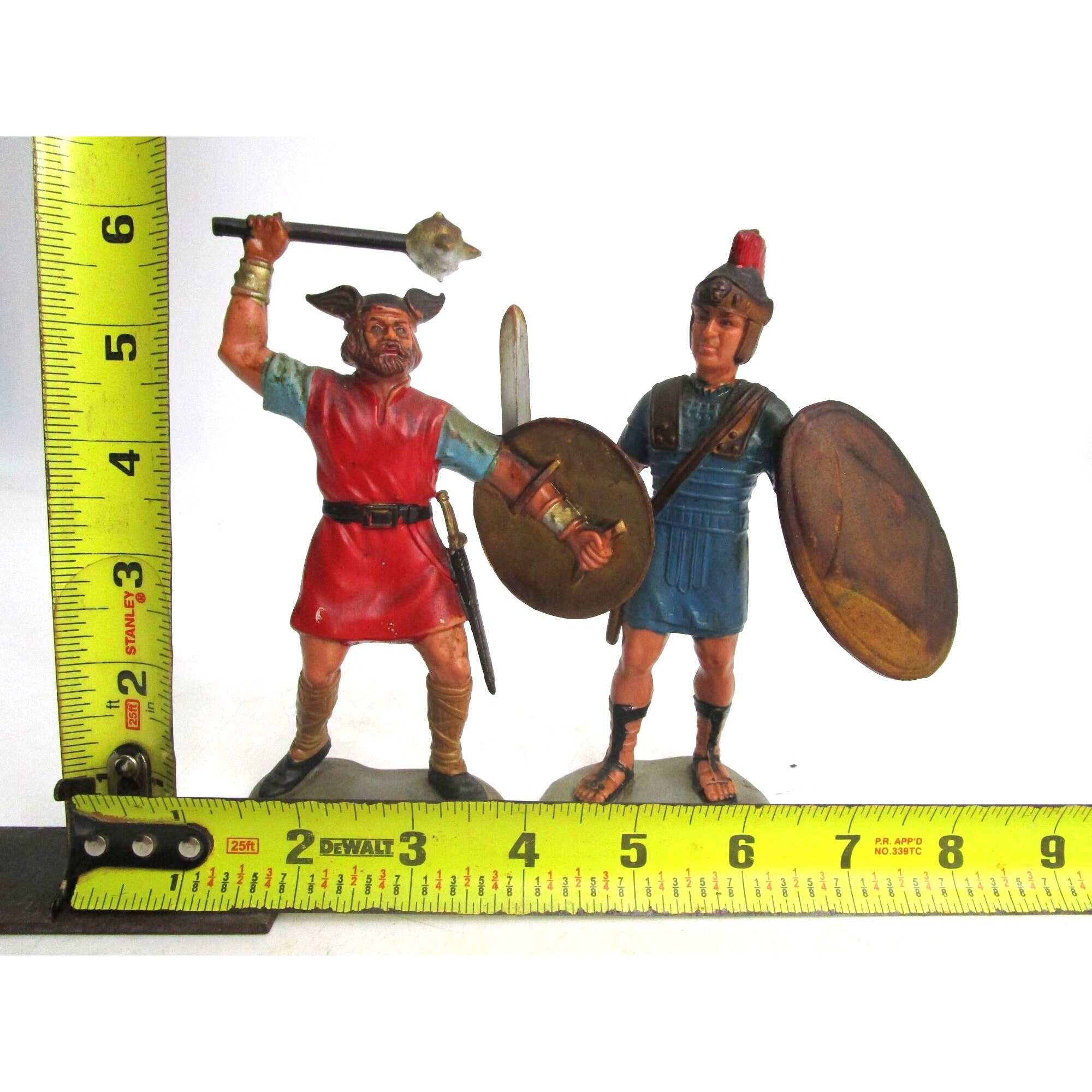 Vintage Lot of 2 Louis Marx Company Roman Warriors Vikings Action ...