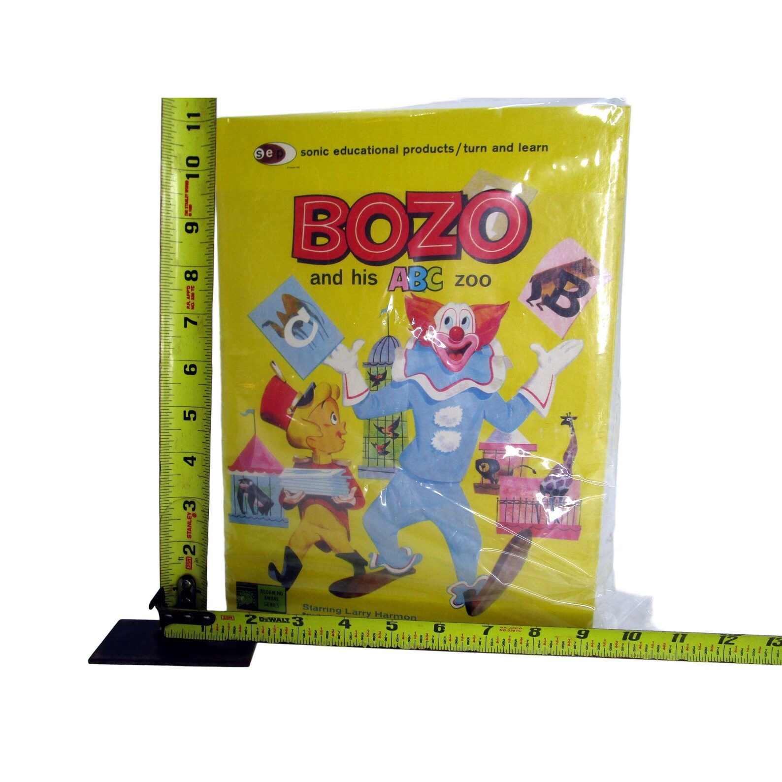 Vintage 1960s Bozo Clown and His Abc Zoo Turn and Learn Book by Sonic ...