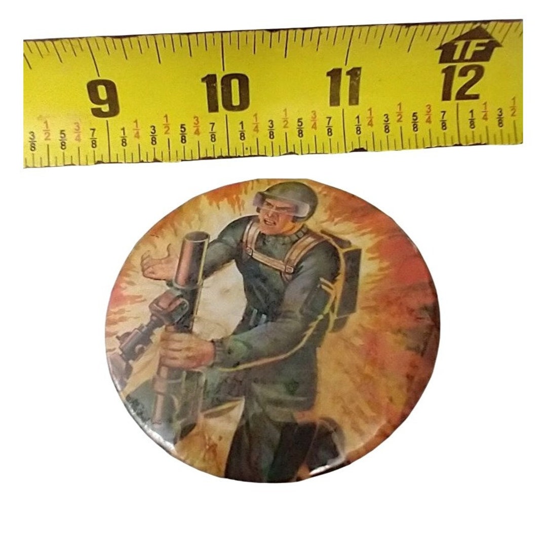 Vintage GI Joe Short Fuze Mortar Soldier Pin Pinback Button - Etsy