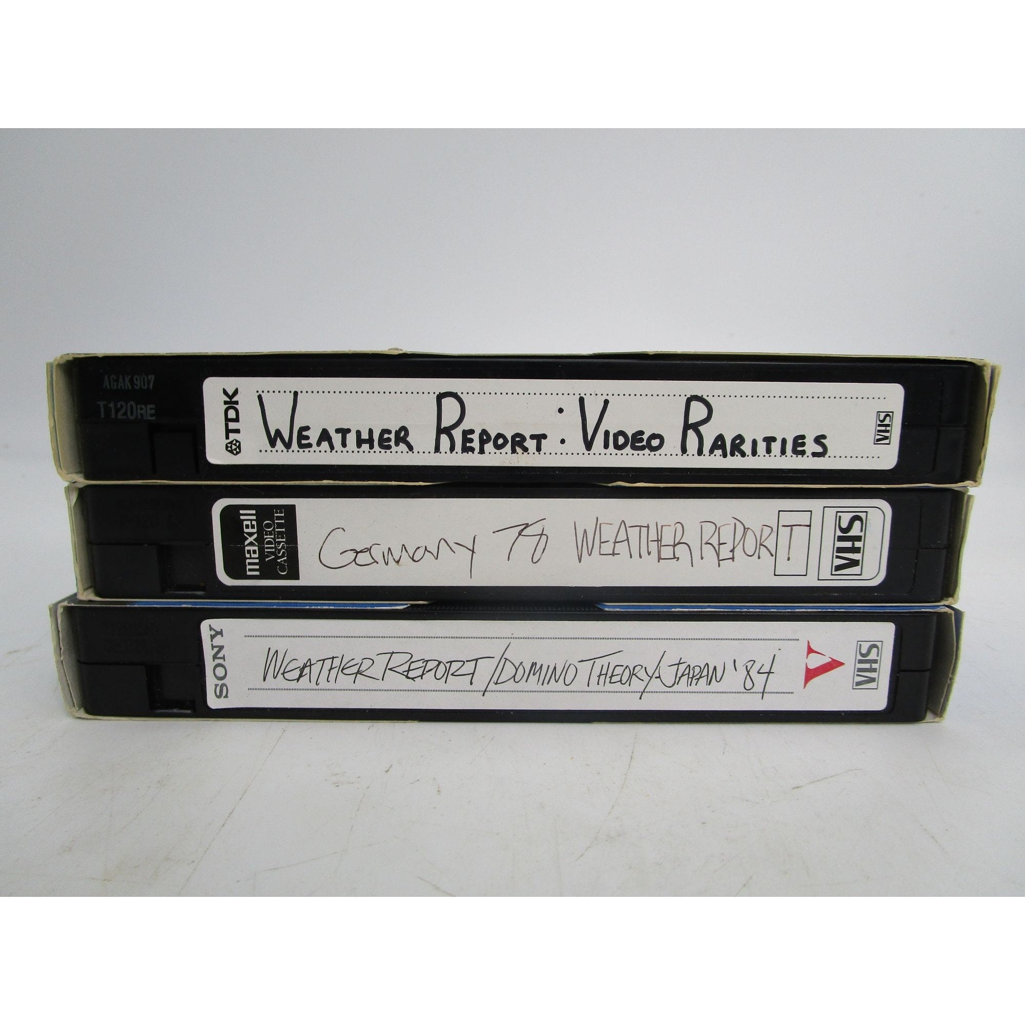 Vintage VHS Lot of Three Progressive Rock Performances Weather Report ...