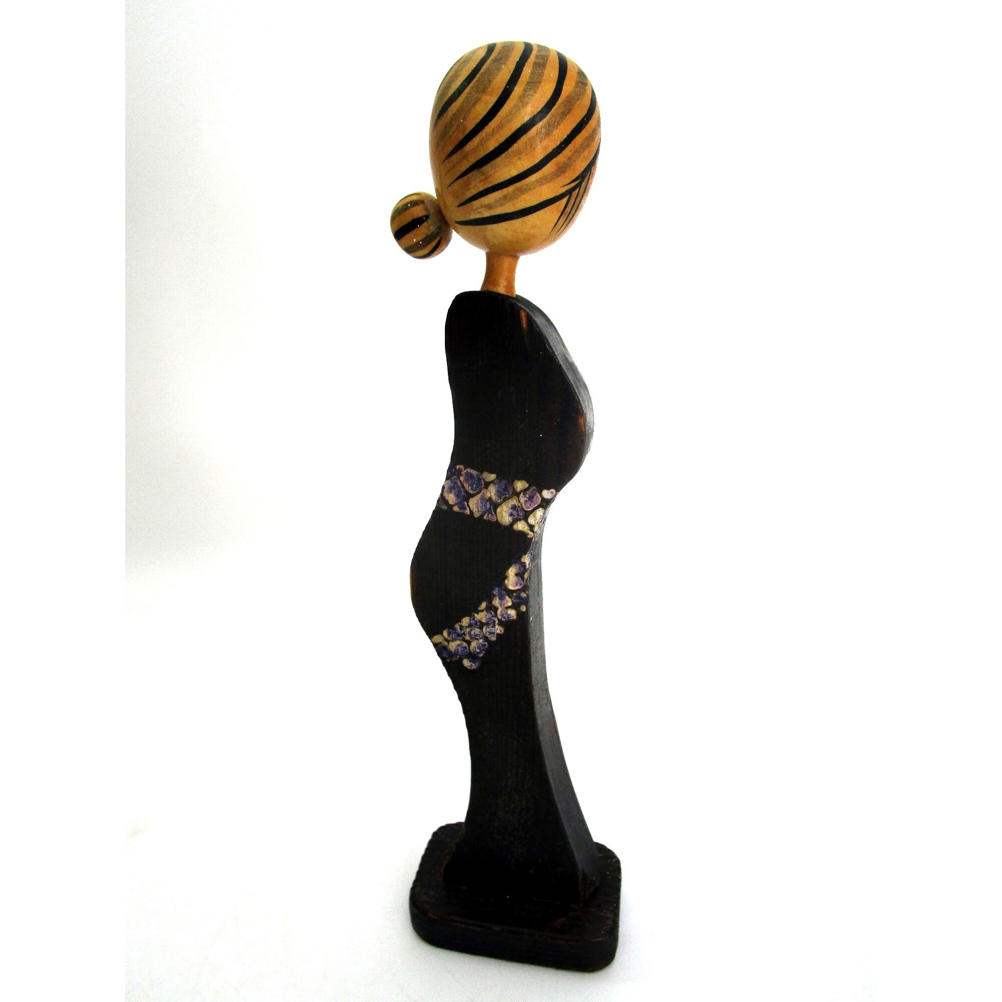 Vintage Hand Made Japanese Geisha Girl Decor Wood Statue Japan 1950s - Etsy