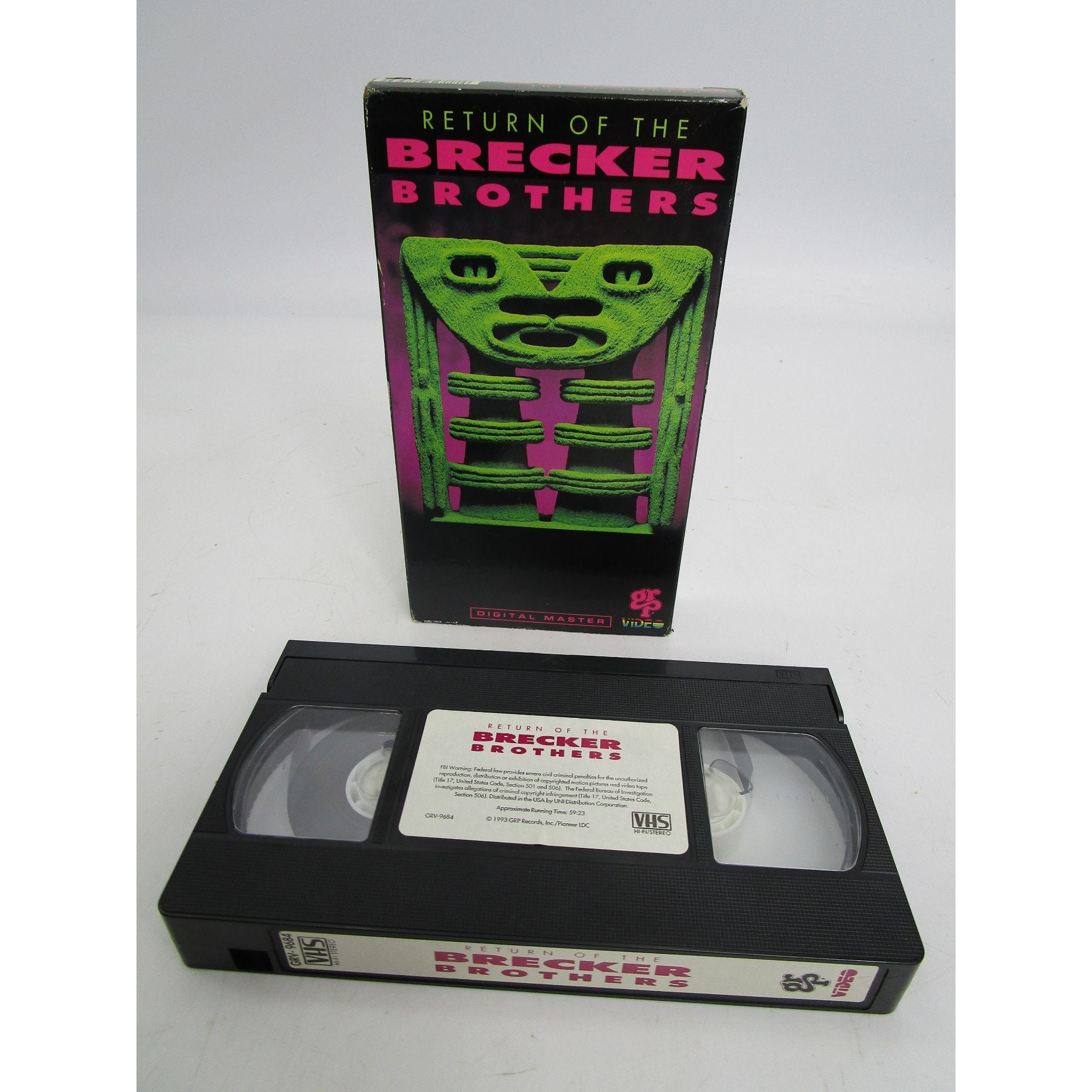 Rare Vintage VHS Brecker Brothers Return of the Brecker Brothers Jazz ...