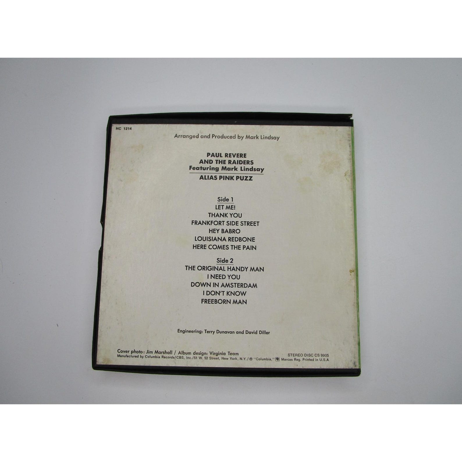 Rare Reel to Reel Tape Paul Revere and the Raiders Alias Pink Puzz Rock ...