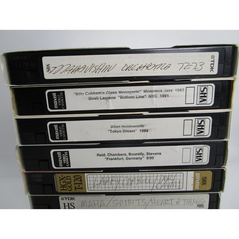 Vintage VHS Lot of 11 Progressive Jazz Performances Mahavishnu ...