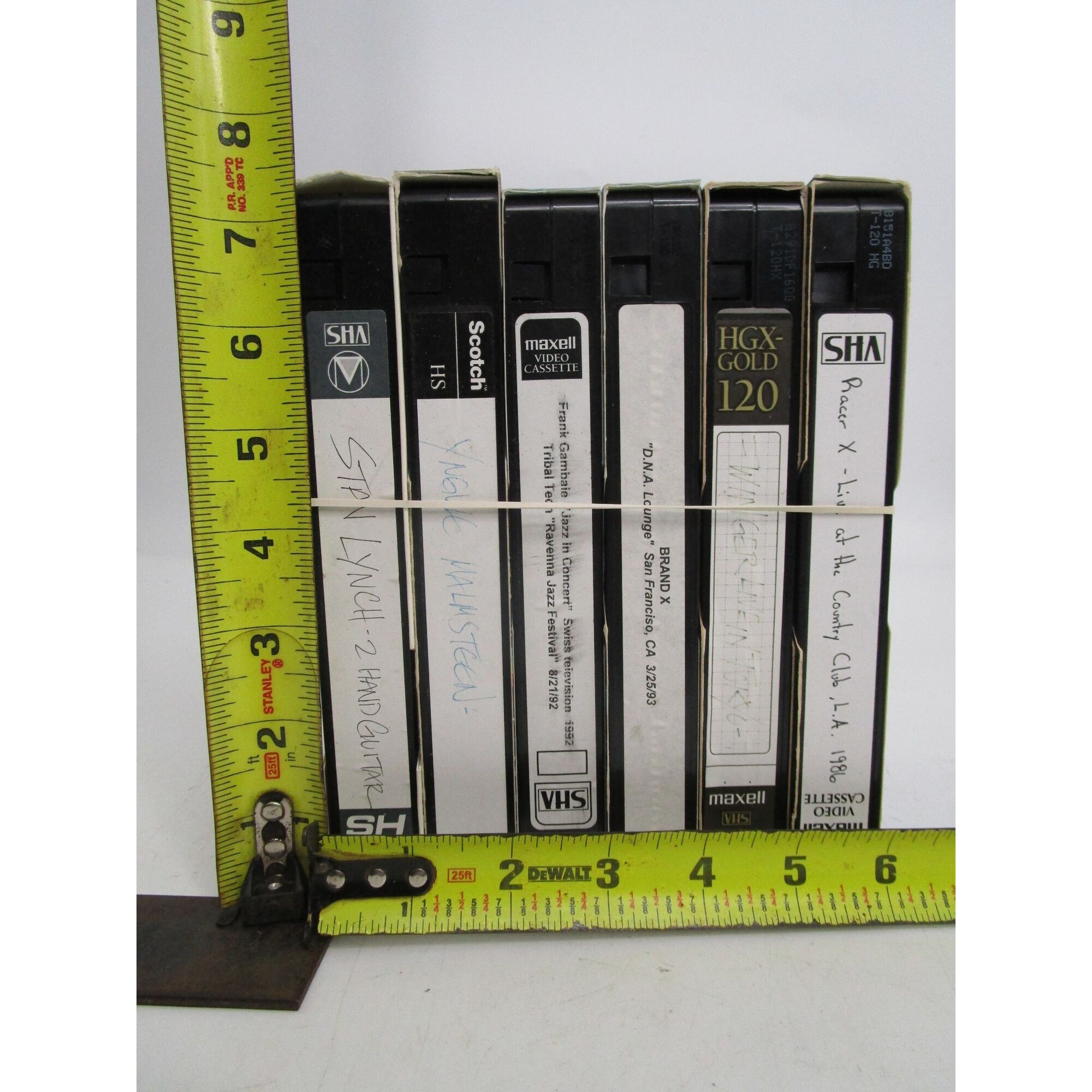 Vintage VHS Lot of 6 Guitar Shredder Performances Malmsteen Lynch Racer ...