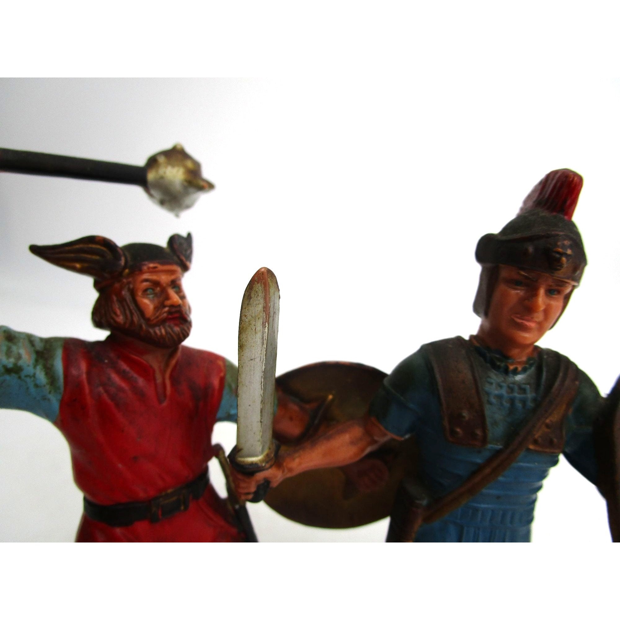 Vintage Lot of 2 Louis Marx Company Roman Warriors Vikings Action ...