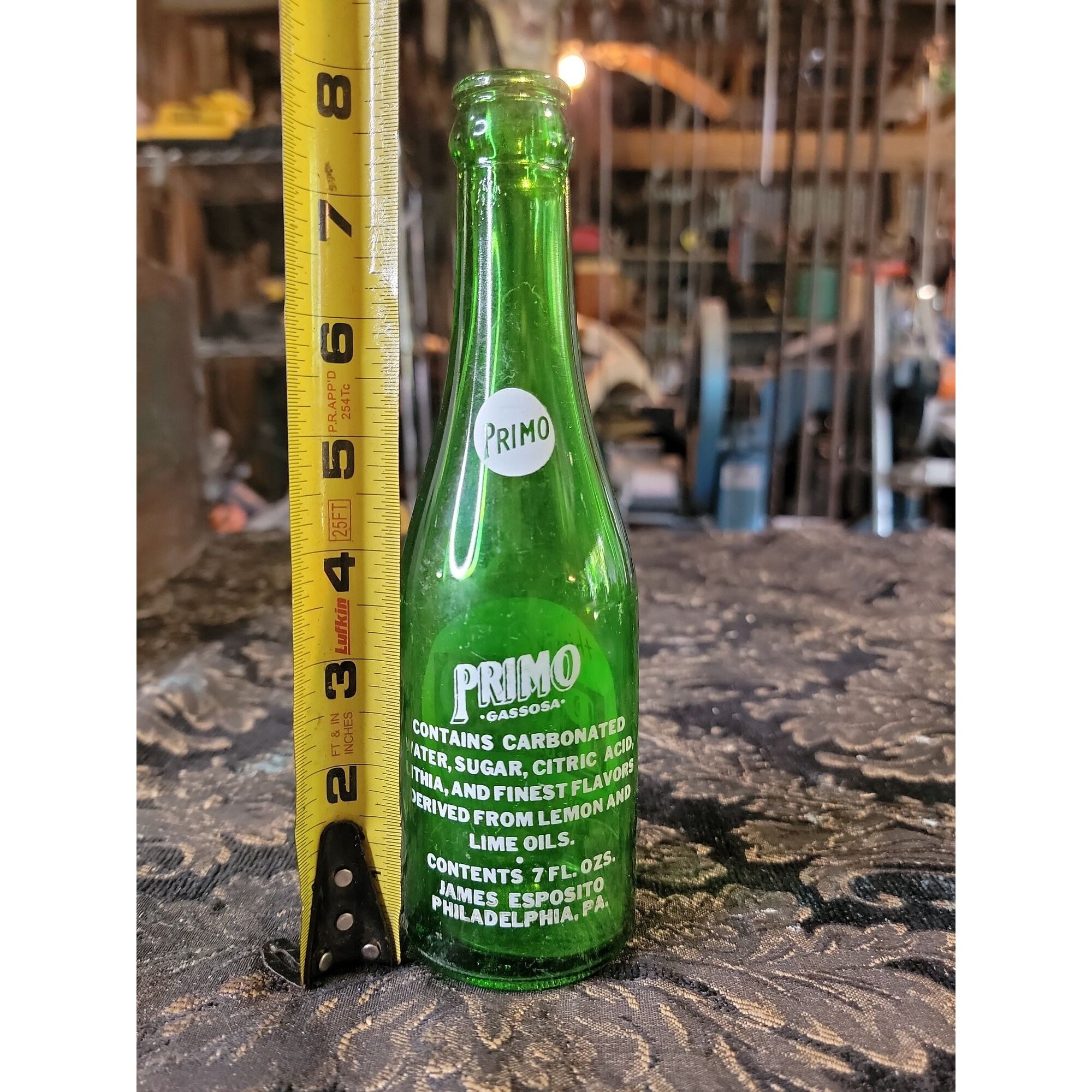 Rare Antique Primo Gassosa Green Soda Bottle From James Esposito ...