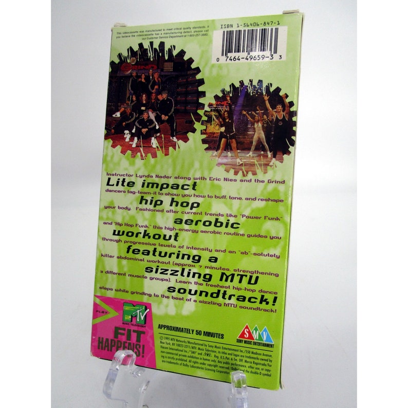 Vintage MTV the Grind Workout Hip Hop Aerobics VHS Cassette Rap Fitness ...