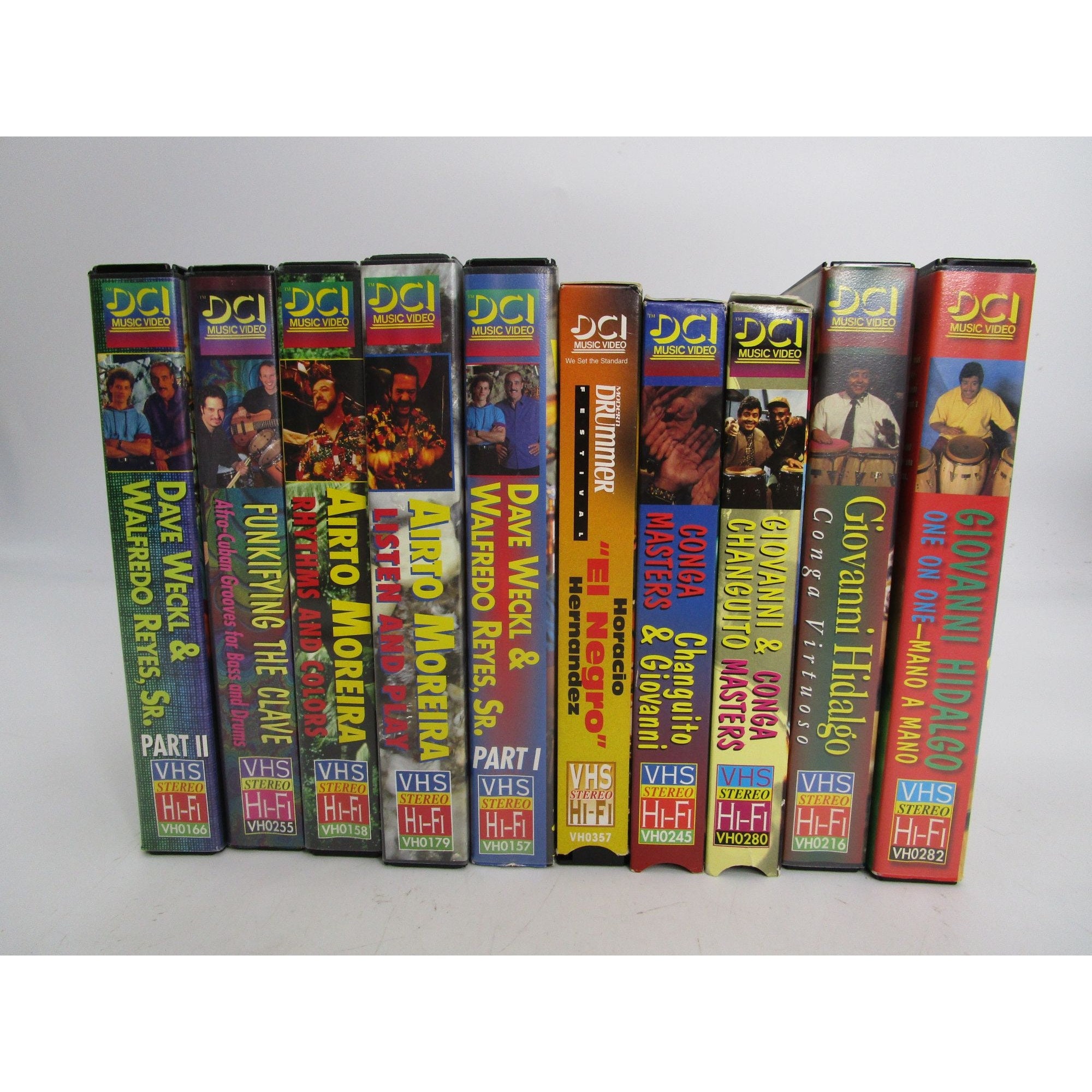 10 Vintage VHS Drum Instructional Videos Afro Brazilian Conga Bongo ...