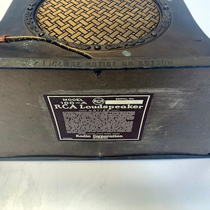 Rare Antique RCA Radiola Model 100-A Loudspeaker Bakelite Speaker - Etsy