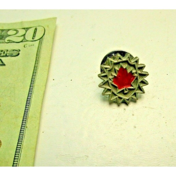 Vintage Unique Maple Leaf Coat of Arms Pin Canada Pinback Swag | Etsy