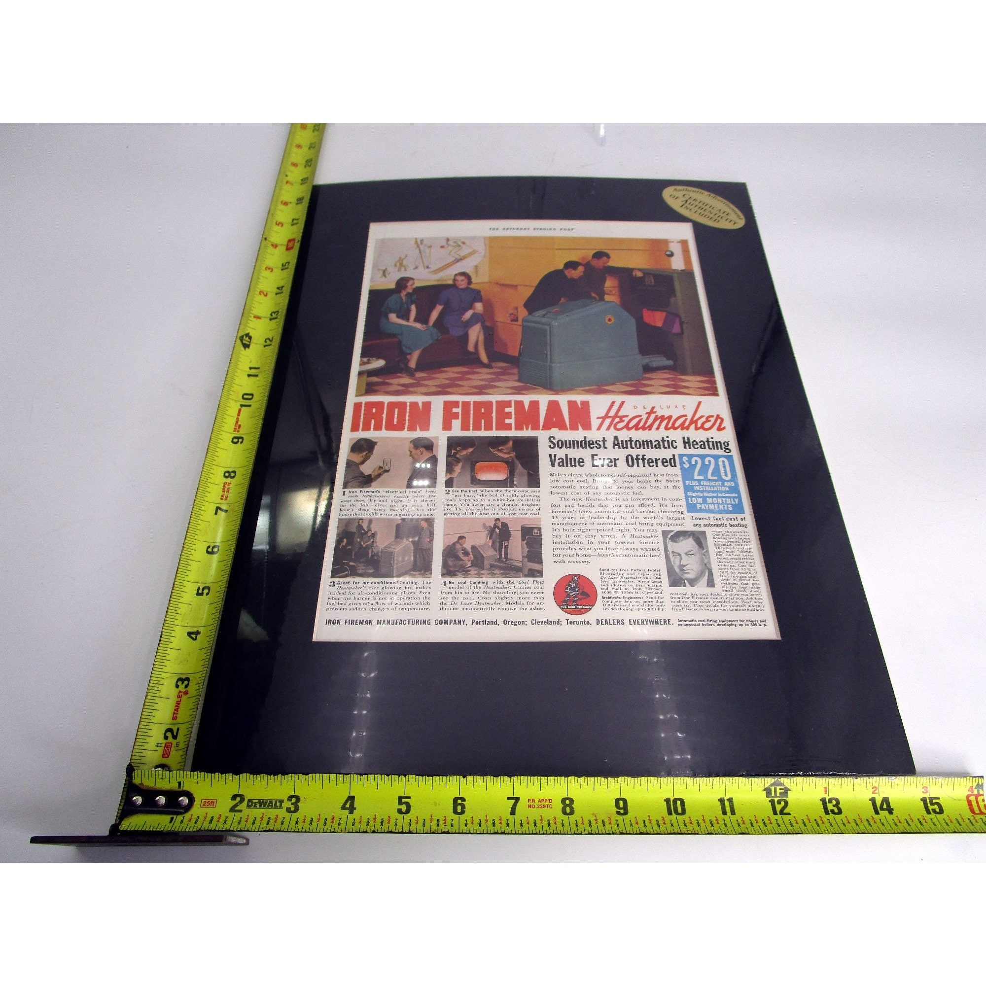 Antique Vivid Iron Fireman Magazine Advertisement 30s Print Seek ...