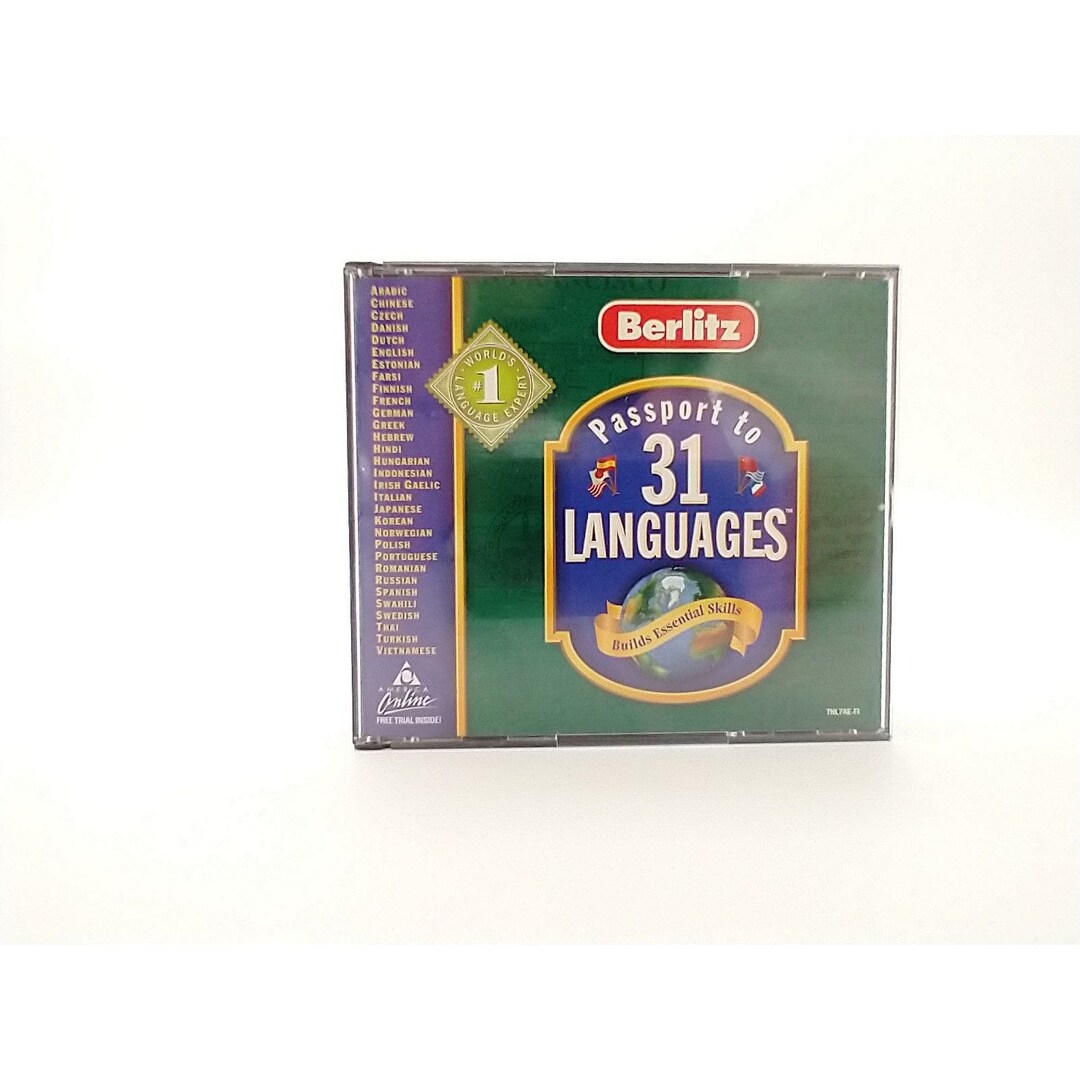 Vintage Berlitz Passport to 31 Languages CD Rom 3 Discs 1998 Software ...