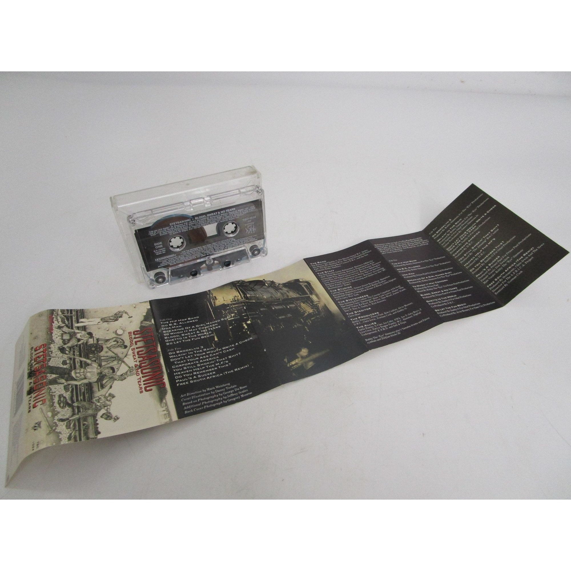 Vintage Stetsasonic Blood Sweat No Tears Audio Cassette 1990s Hip Hop ...