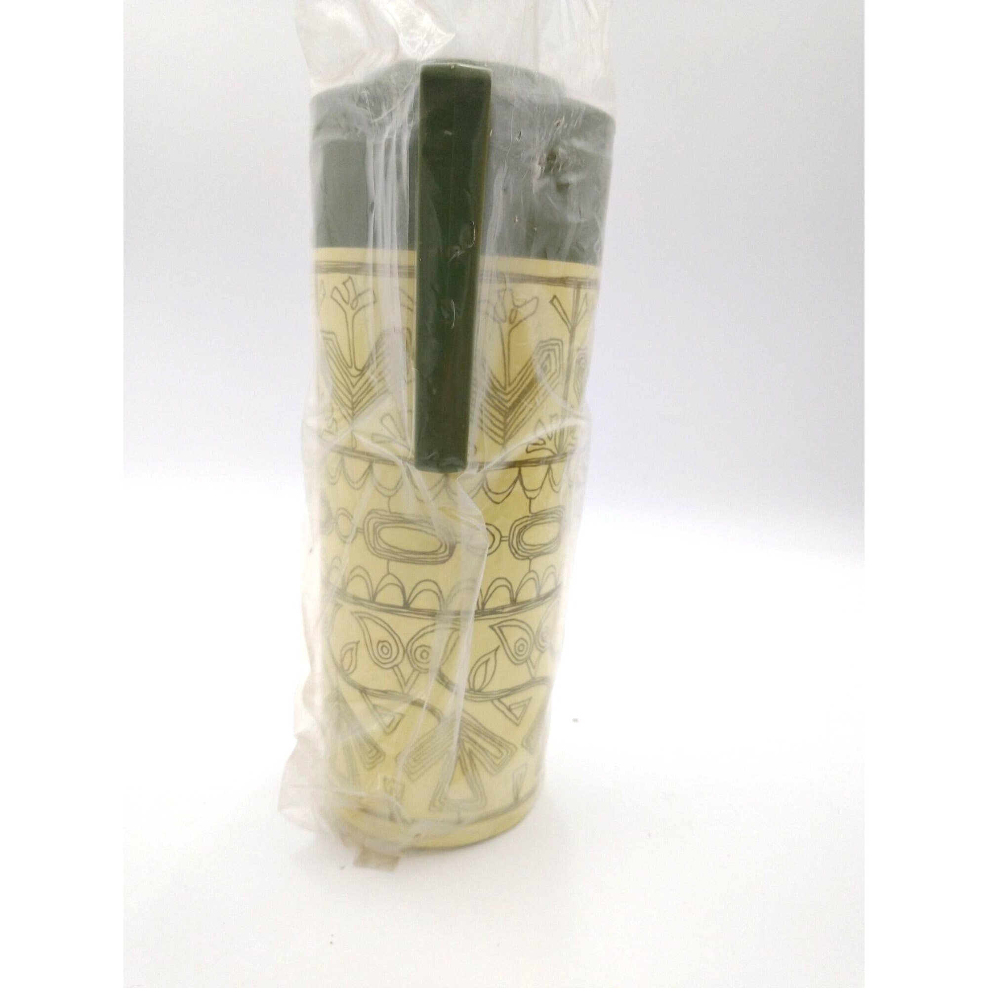 Vintage Green Flora Theme Aladdin Beverage Butler 4460 Carafe 1970s USA ...