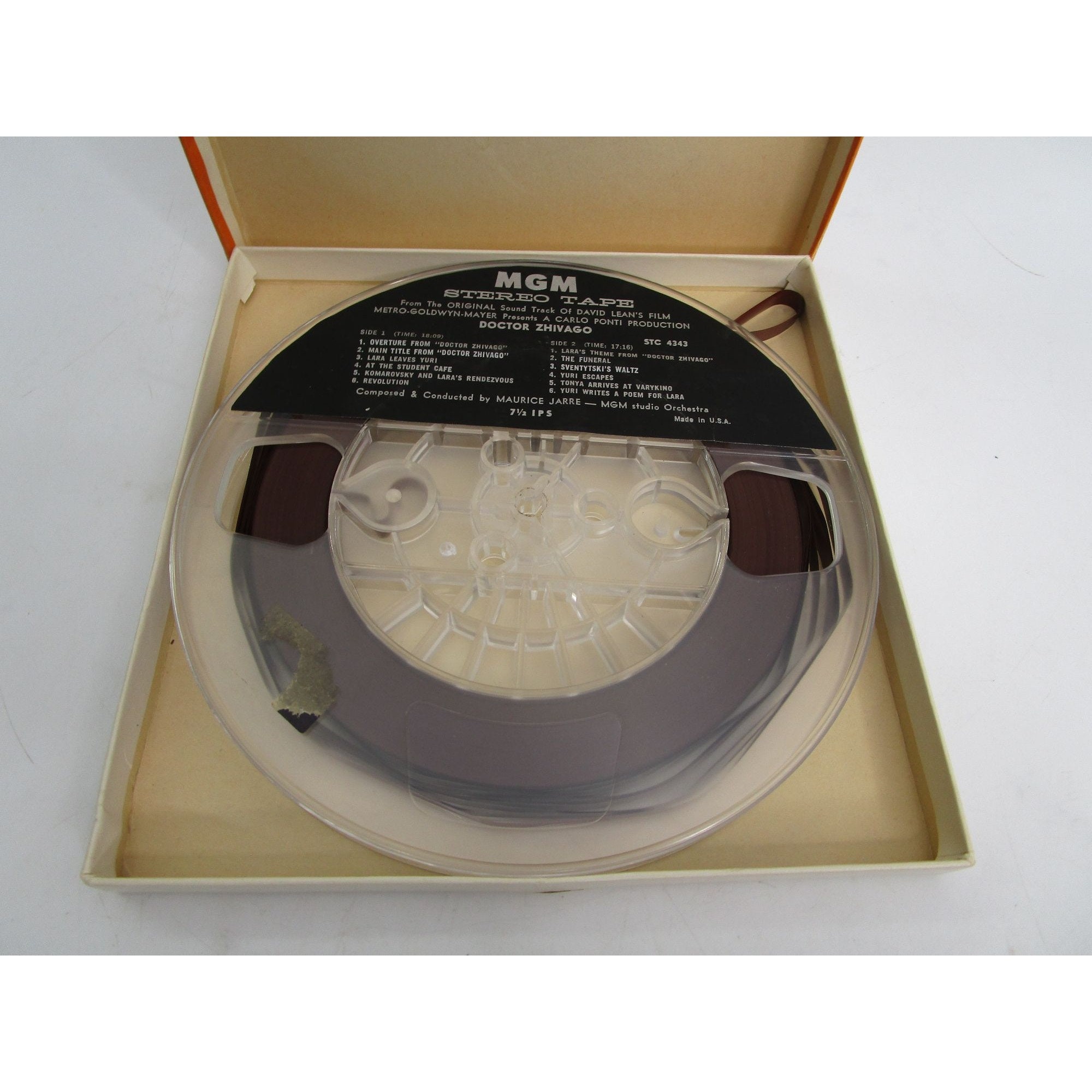 Vintage Reel to Reel Tape Maurice Jarre Doctor Zhivago Original ...