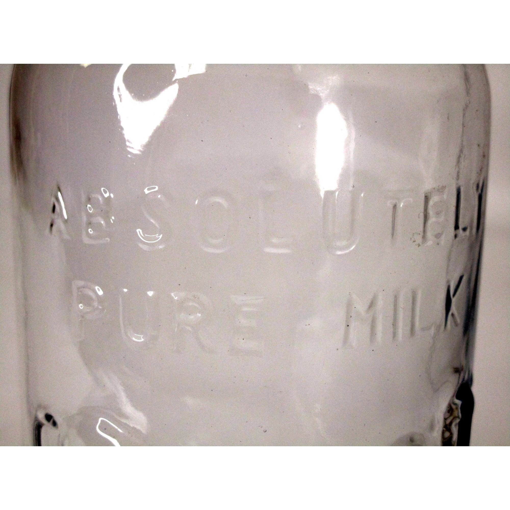 Antique Absolutely Pure Milk Bottle Embossed Cow on Side Italy 1950s - Etsy