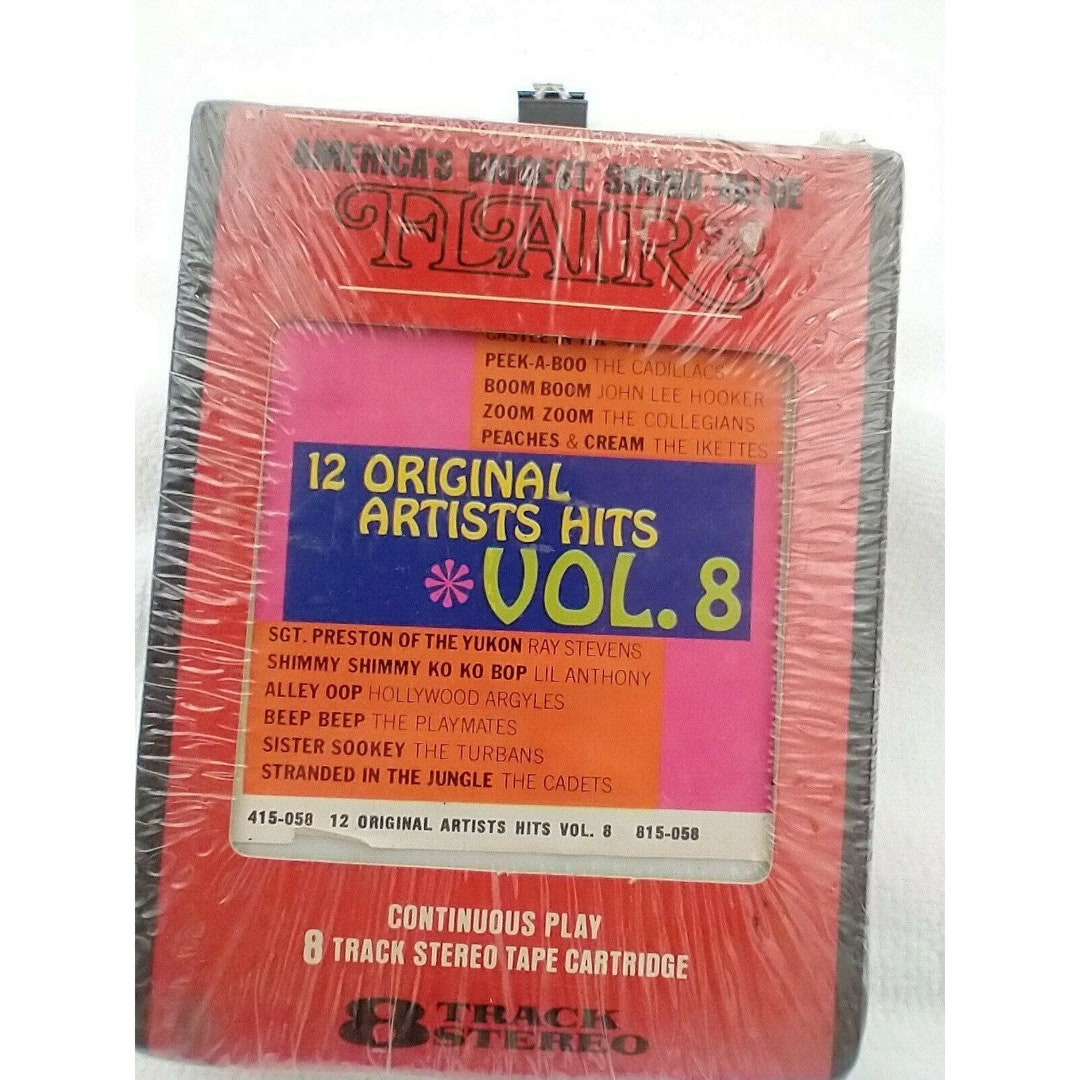 Modern 8 12 Original Artists Hits Volume 8 815-058 Sealed 8-track ...