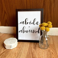 Abide - Etsy