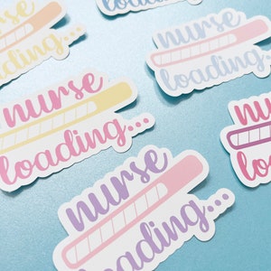 Future Nurse Sticker Pack, Nursing Student, Nurse Loading Stickers (set ...