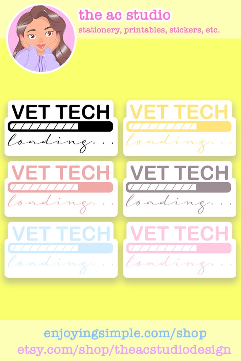 Future Veterinary Technician Stickers Veterinary School - Etsy