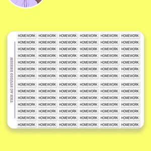 Clear School Planner Stickers, Student Planner Stickers, College ...