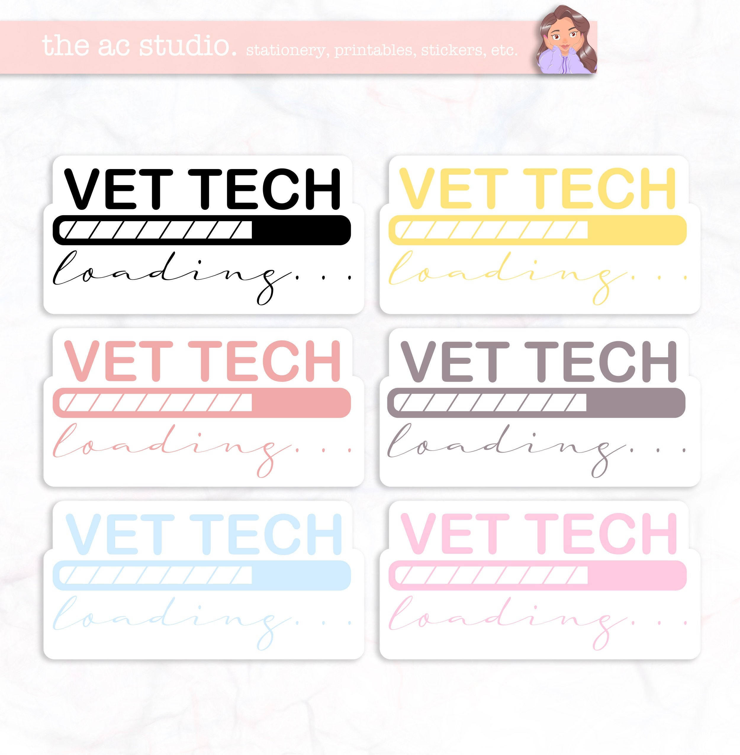 Future Veterinary Technician Stickers Veterinary School | Etsy