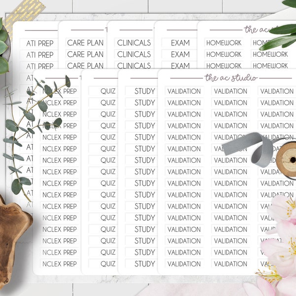 College Planner Stickers - Etsy