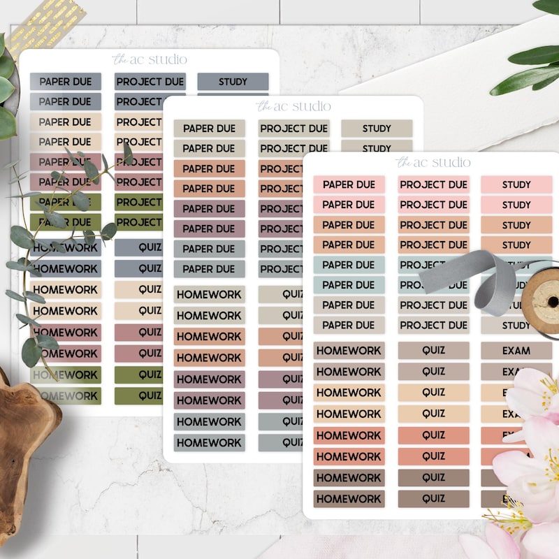 College Planner Stickers - Etsy