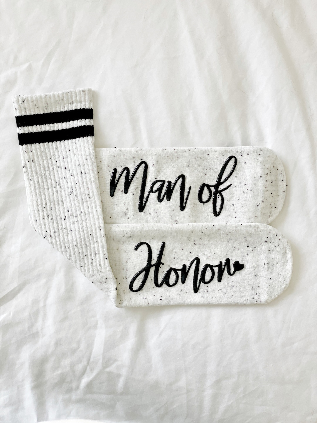 Man of Honor Socks, Wedding Party Gift - Etsy