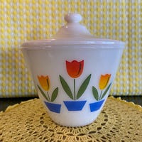 Fire King Tulip - Etsy